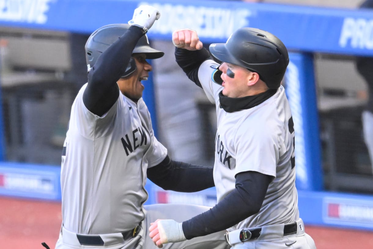 Yankees power past the Guardians with two strong wins in doubleheader