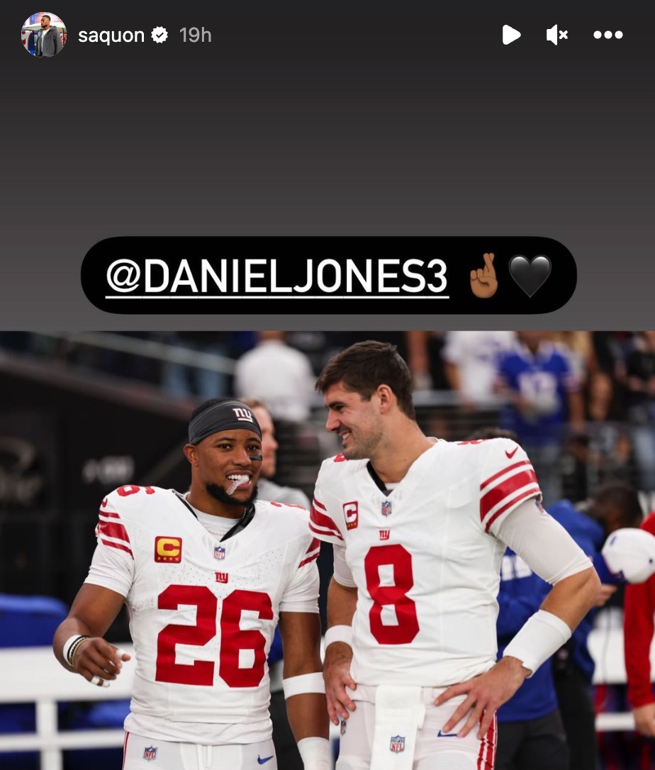 Giants teammates outpour support for Daniel Jones following ACL tear