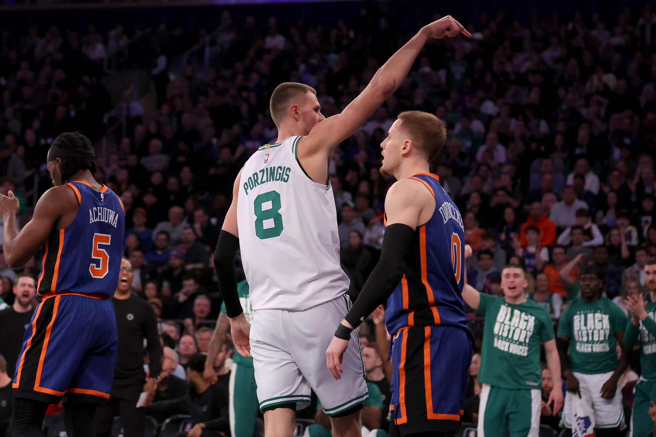 Ex-Knicks star Kristaps Porzingis speaks on boos from the crowd at MSG ...